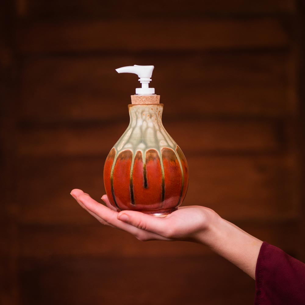 Bathroom Soap Dispenser - Rustic Red | Hand Soap Dispenser